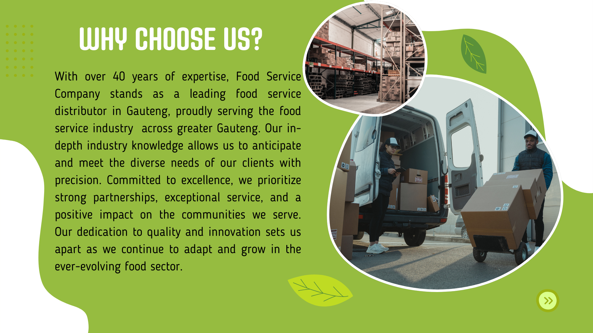 About Us – Food Service Company
